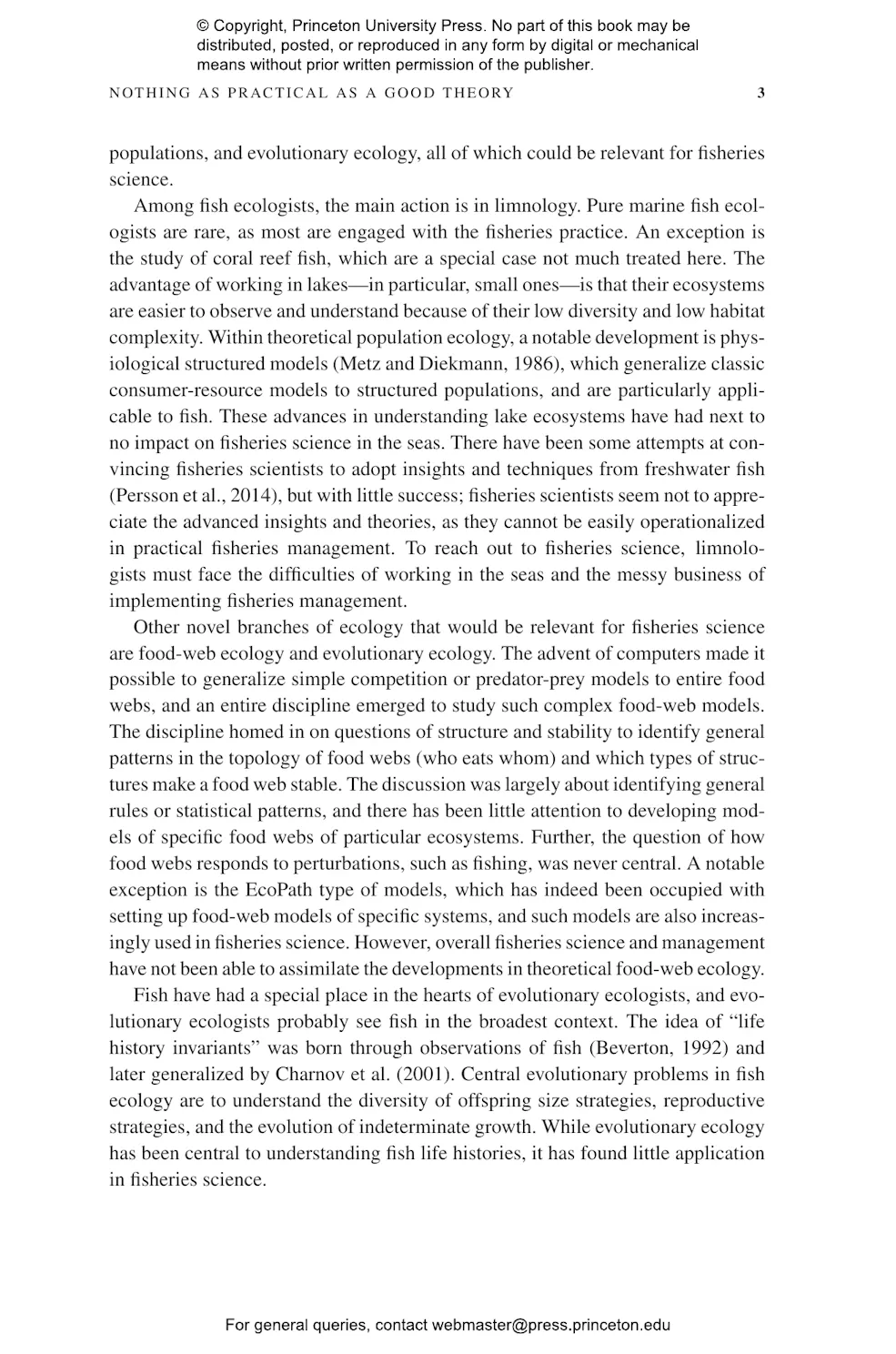 Fish Ecology, Evolution, and Exploitation | Princeton University Press