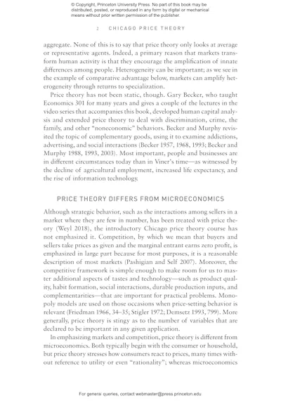Chicago Price Theory | Princeton University Press