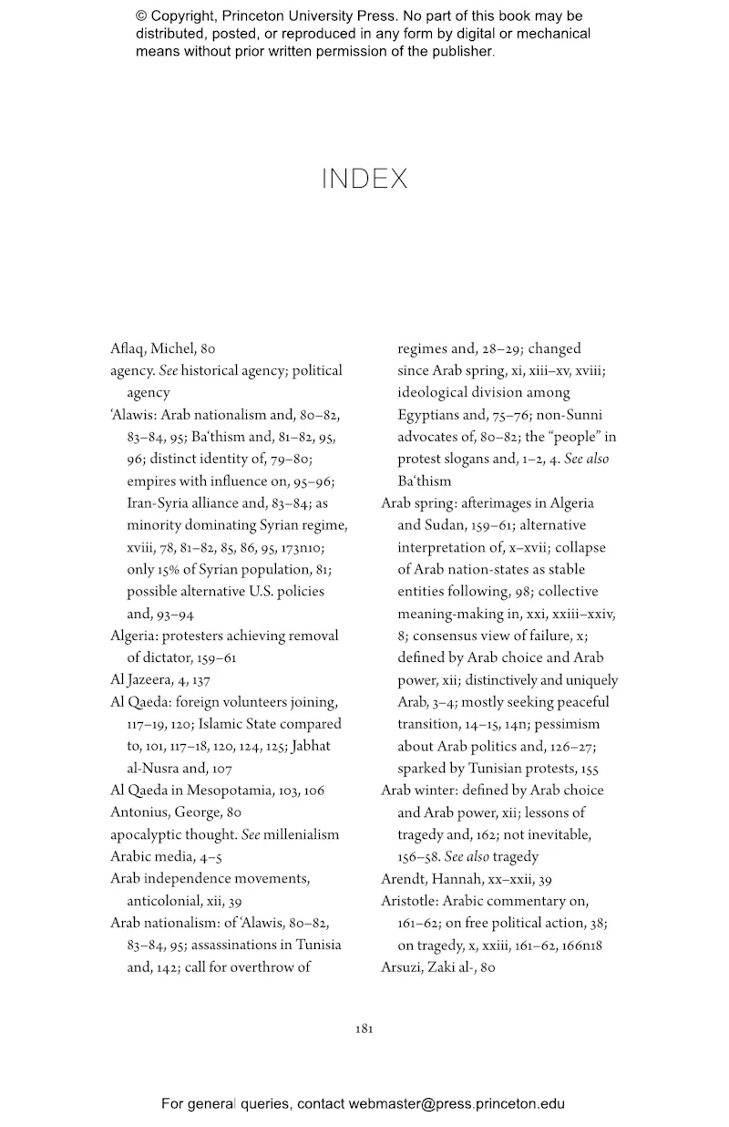 The Arab Winter | Princeton University Press