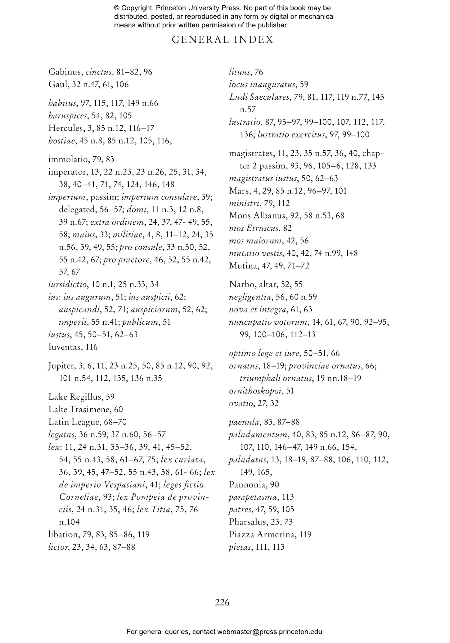 Crossing the Pomerium | Princeton University Press