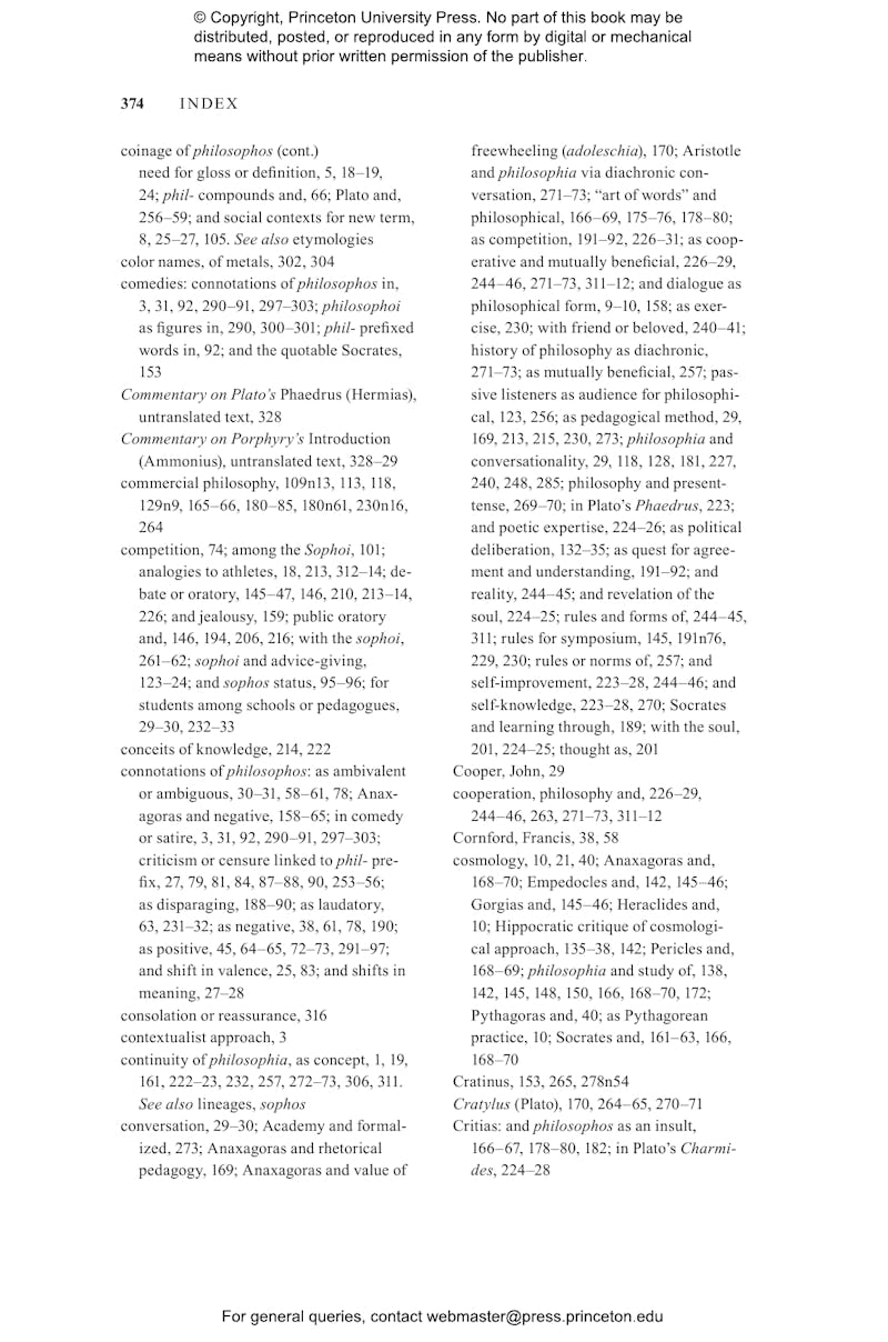 Calling Philosophers Names | Princeton University Press