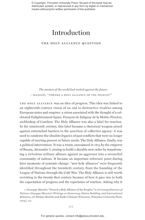 The Holy Alliance | Princeton University Press