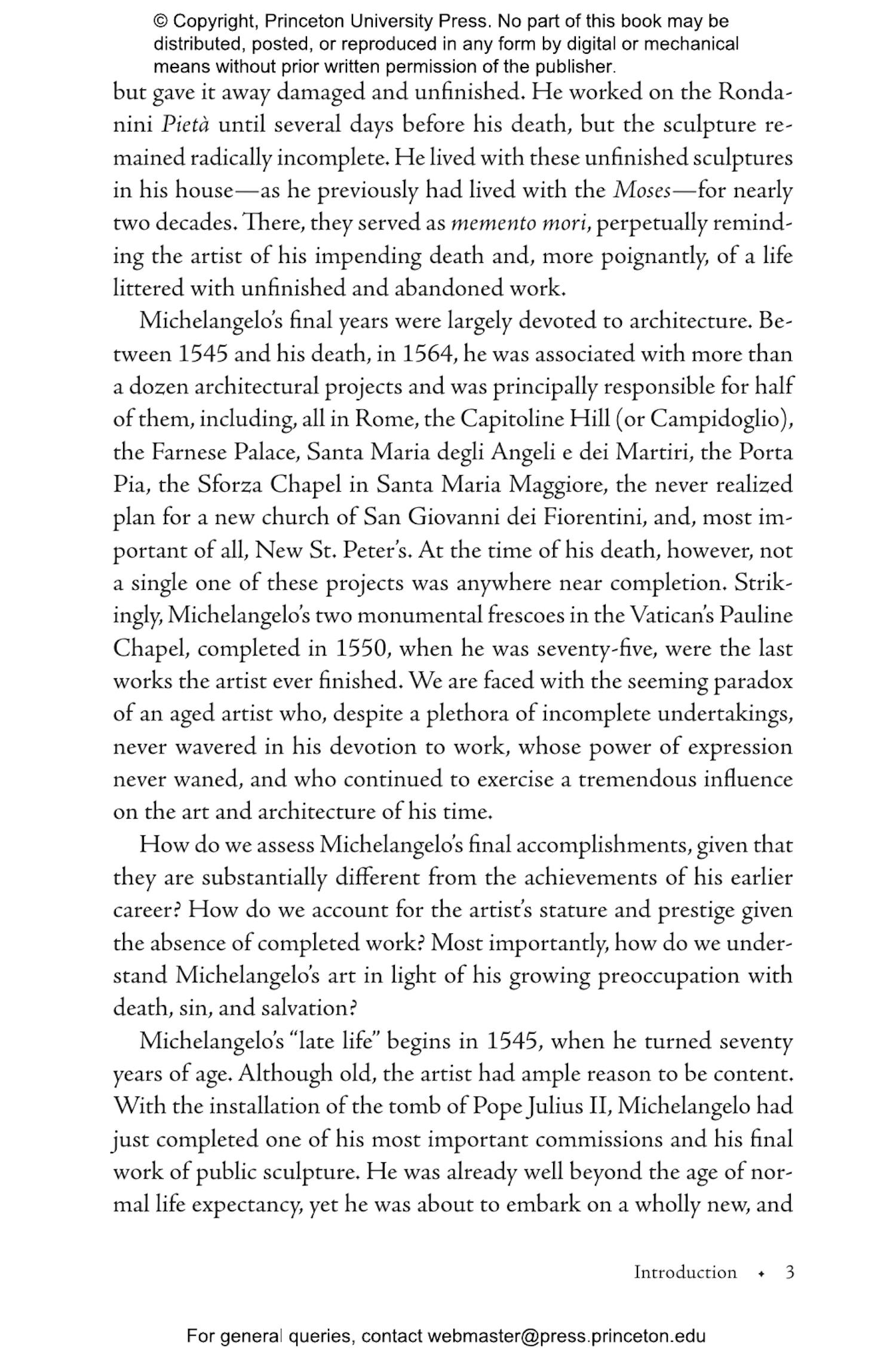 Michelangelo, God's Architect | Princeton University Press