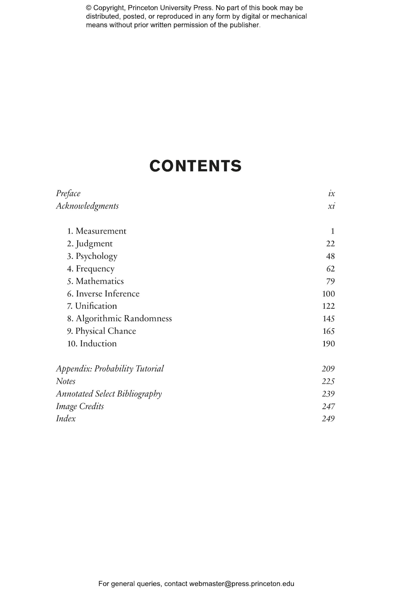 Ten Great Ideas about Chance | Princeton University Press
