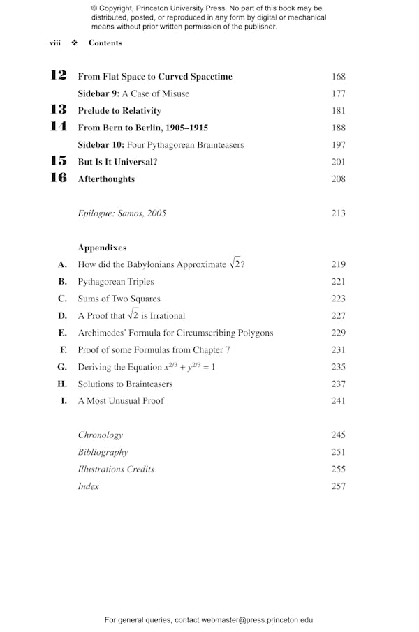 The Pythagorean Theorem | Princeton University Press