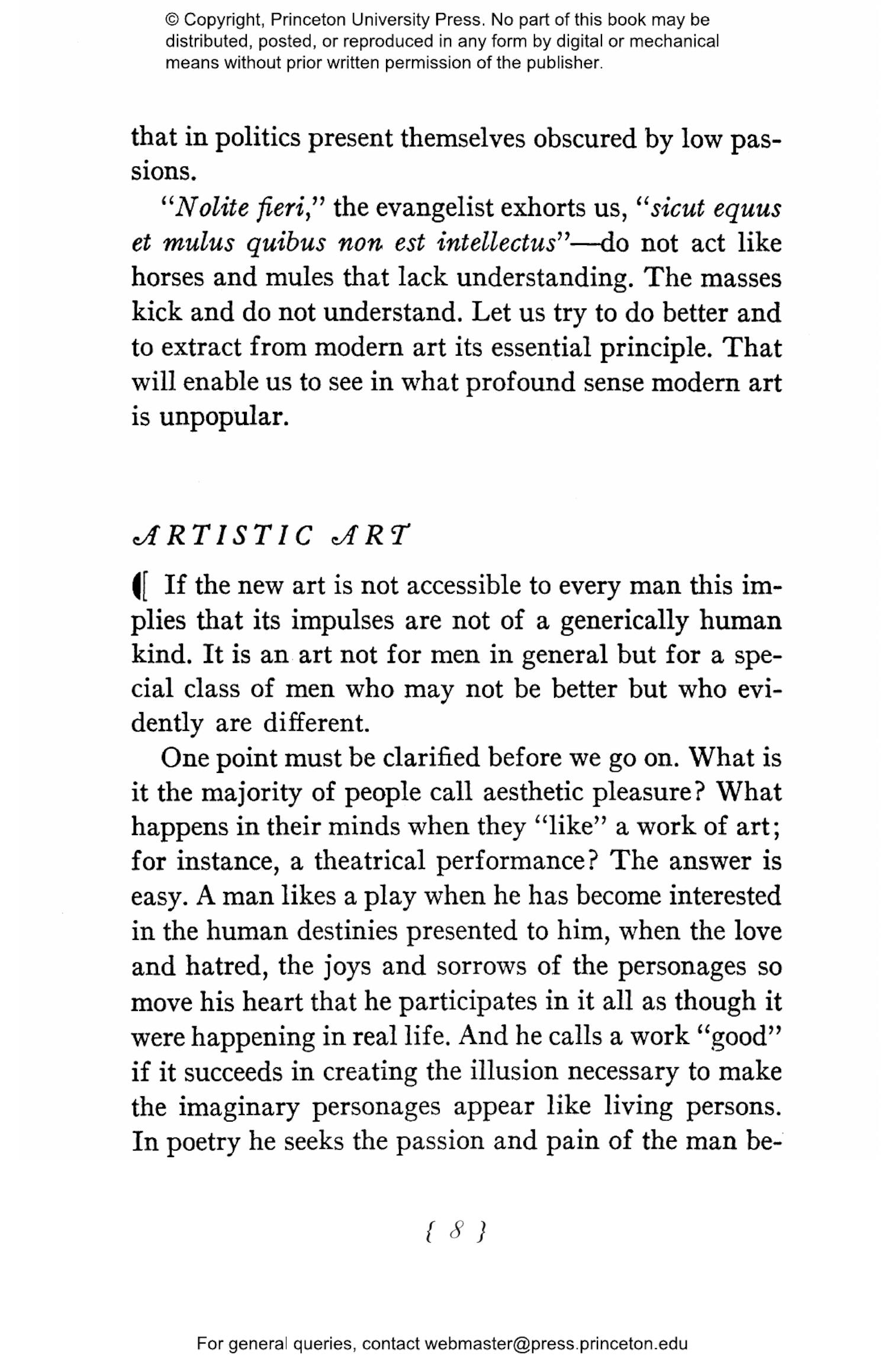 The Dehumanization of Art and Other Essays on Art, Culture, and ...