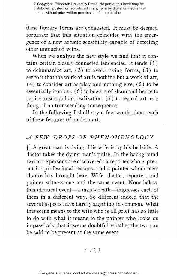 The Dehumanization of Art and Other Essays on Art, Culture, and ...