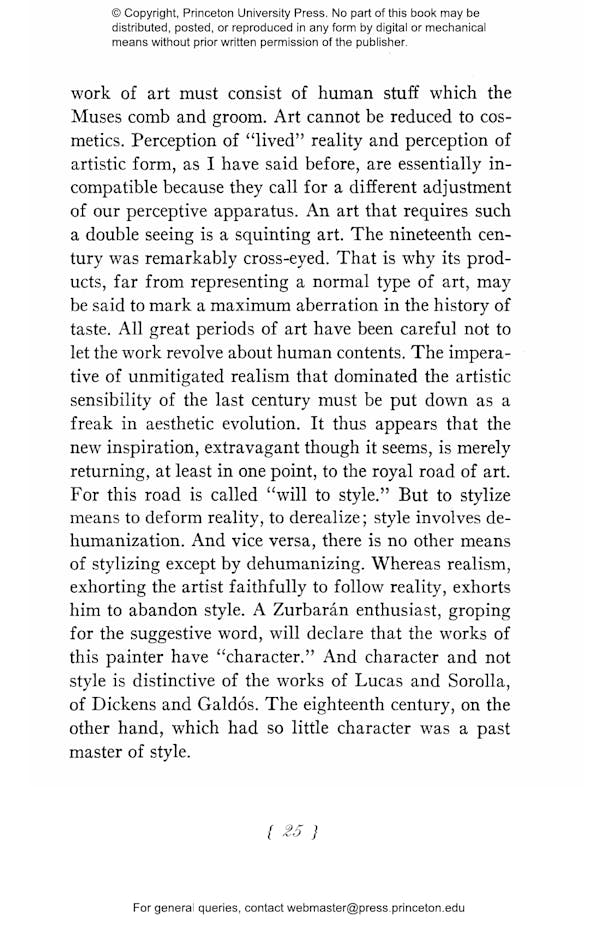 The Dehumanization of Art and Other Essays on Art, Culture, and ...