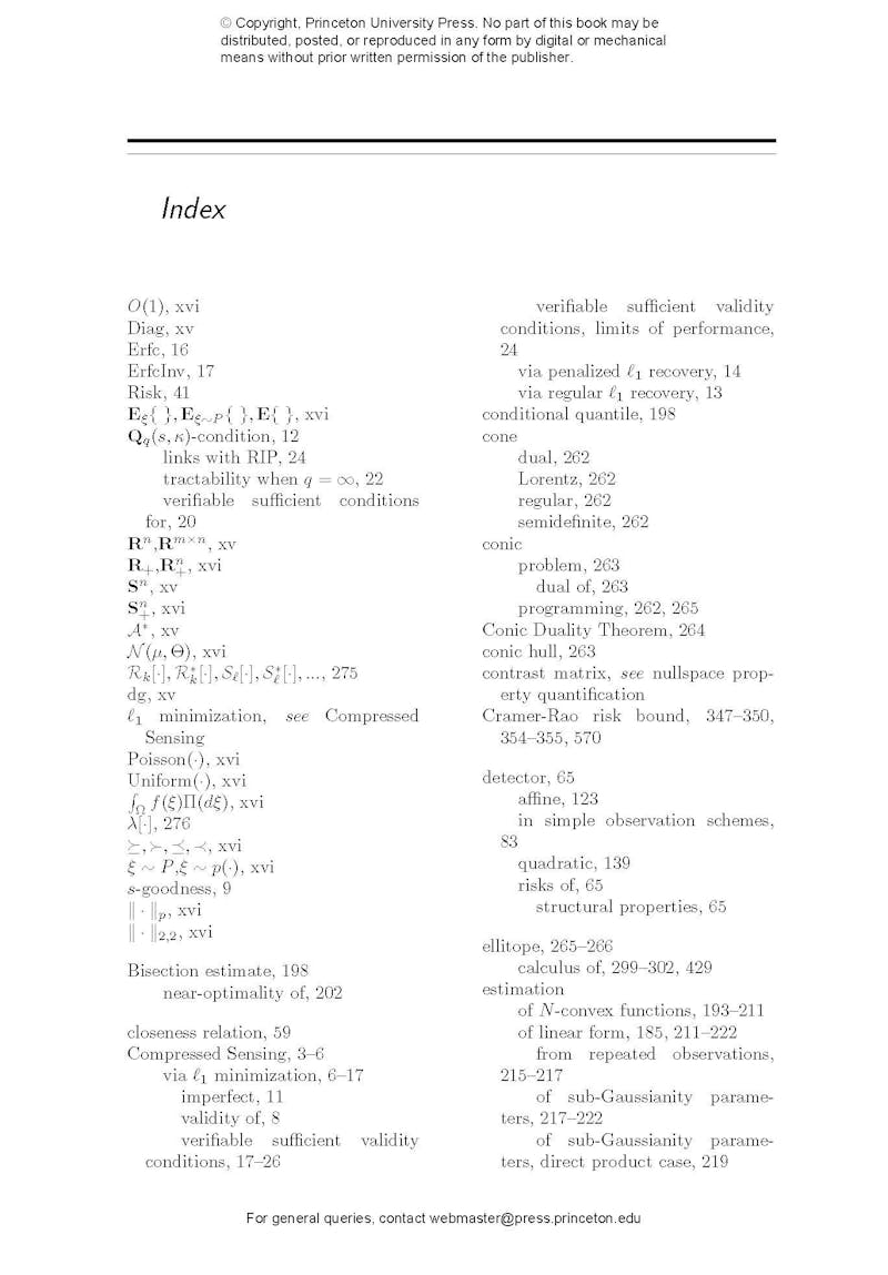 Statistical Inference Via Convex Optimization Princeton University Press
