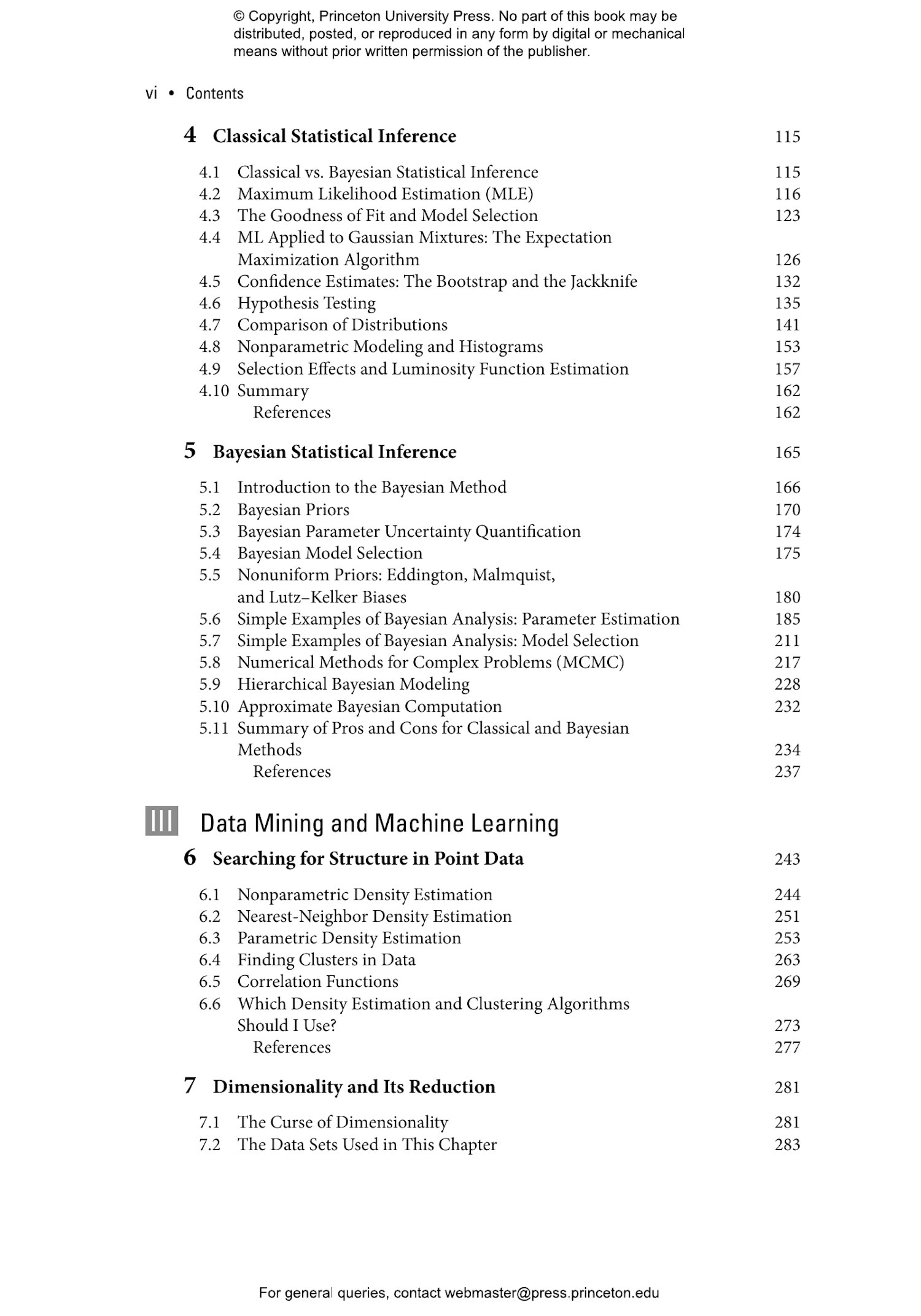 Statistics Data Mining And Machine Learning In Astronomy Princeton