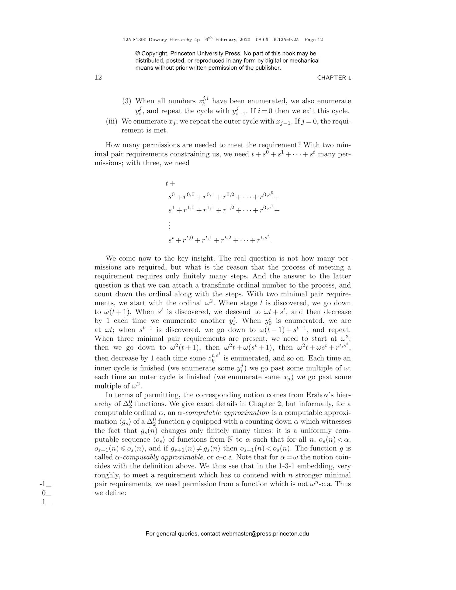 A Hierarchy of Turing Degrees | Princeton University Press