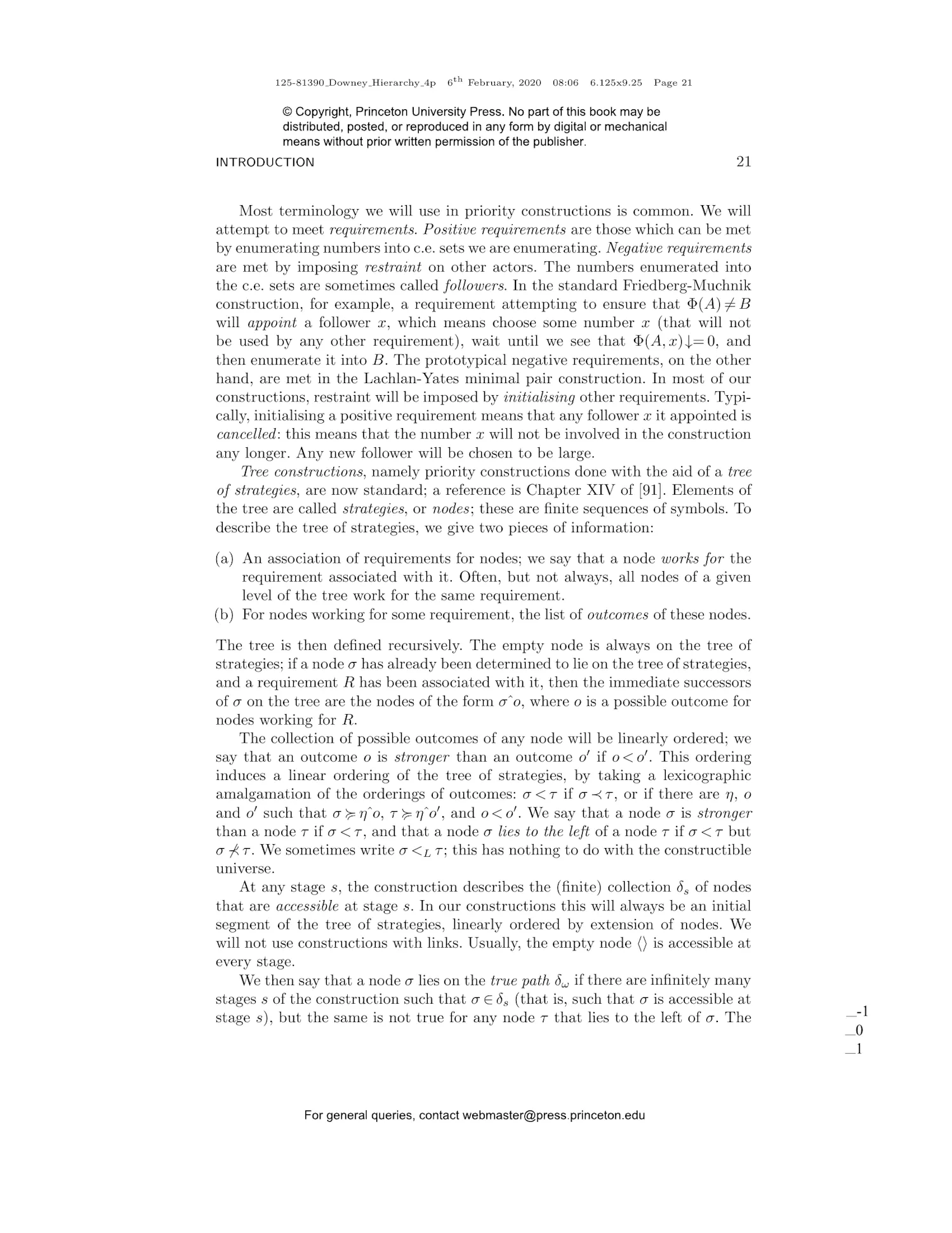 A Hierarchy of Turing Degrees | Princeton University Press