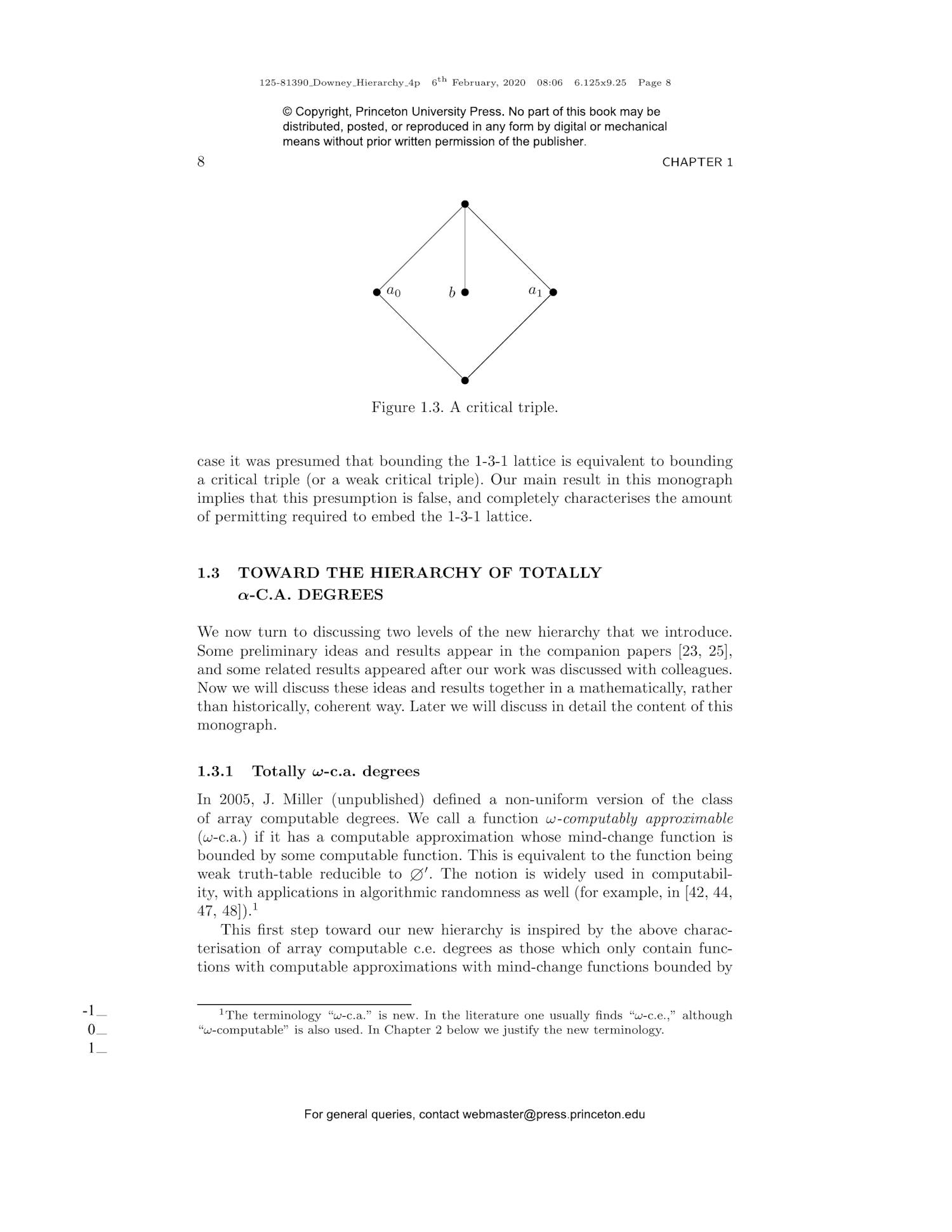 A Hierarchy of Turing Degrees | Princeton University Press