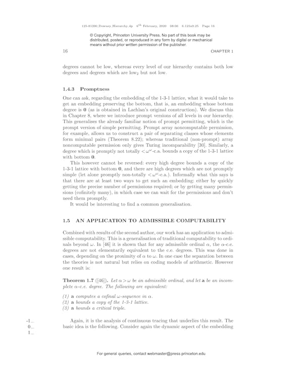A Hierarchy of Turing Degrees | Princeton University Press