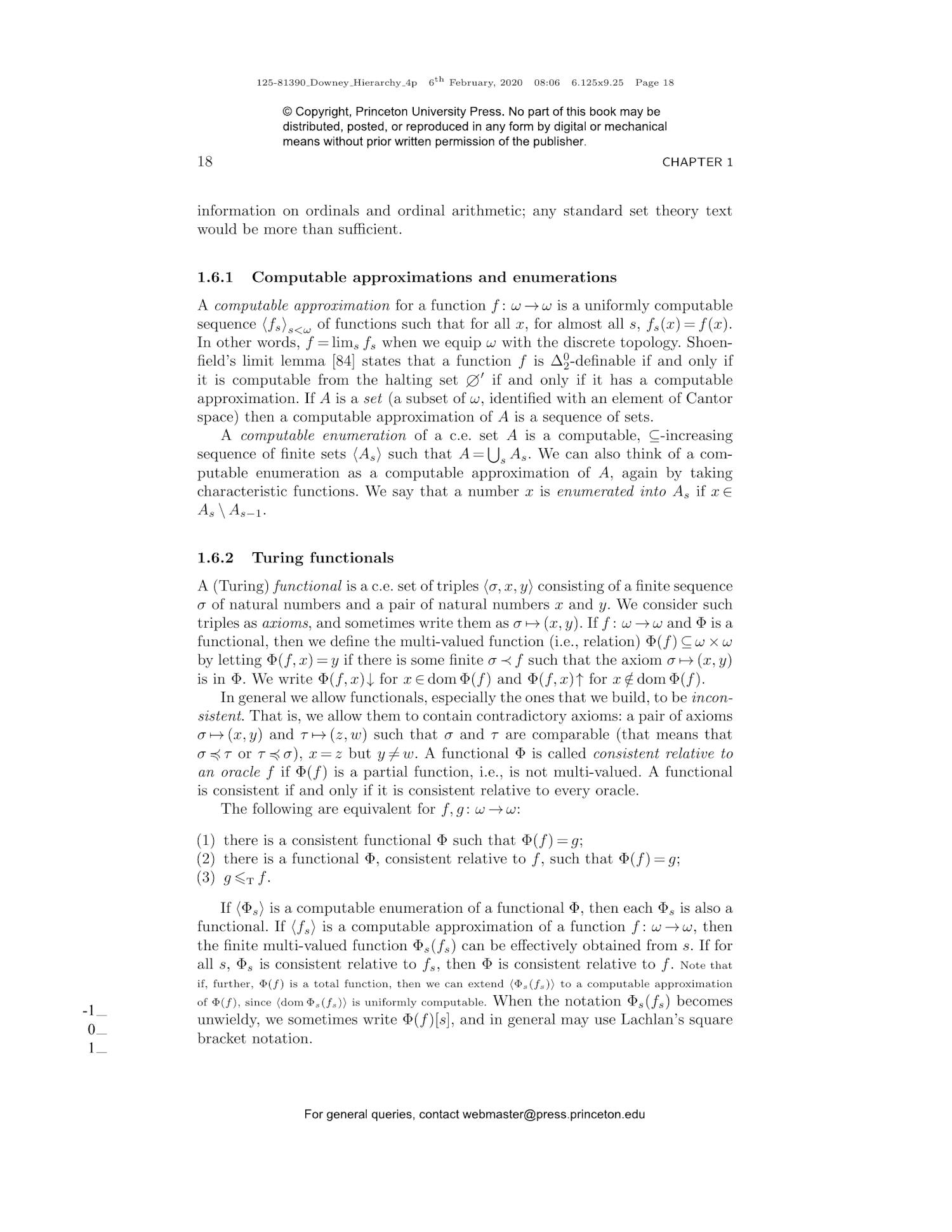 A Hierarchy of Turing Degrees | Princeton University Press