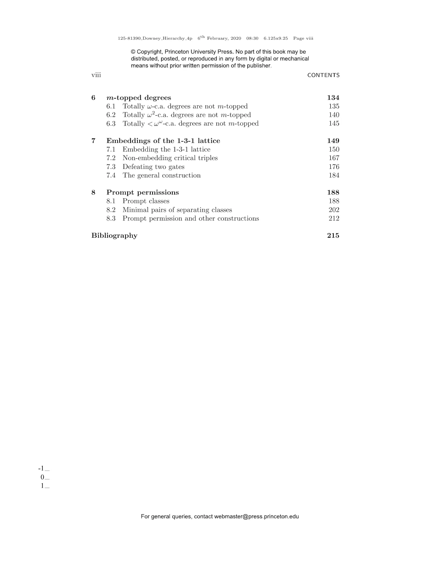 A Hierarchy of Turing Degrees | Princeton University Press