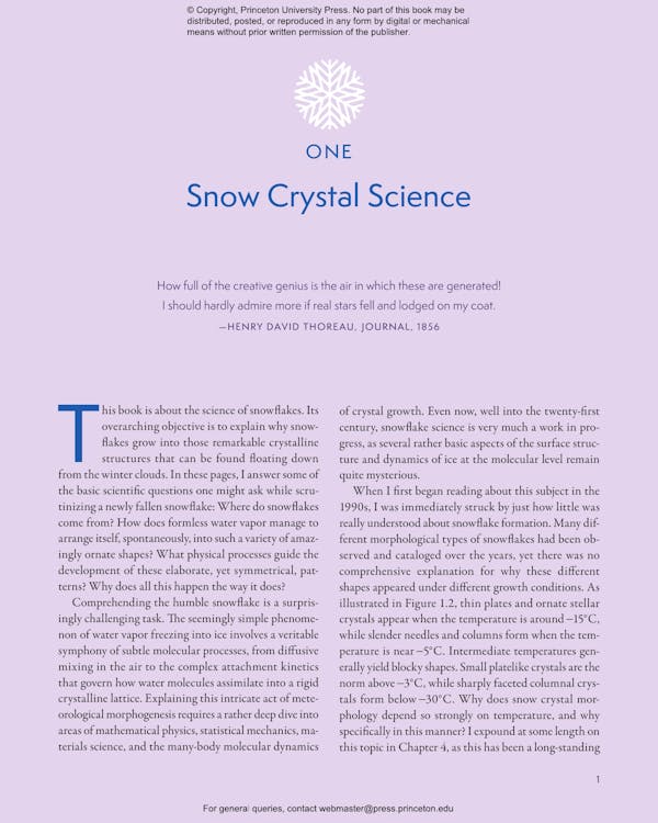 Snow Crystals | Princeton University Press