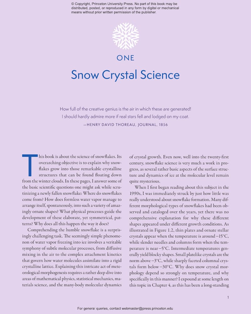Snow Crystals | Princeton University Press