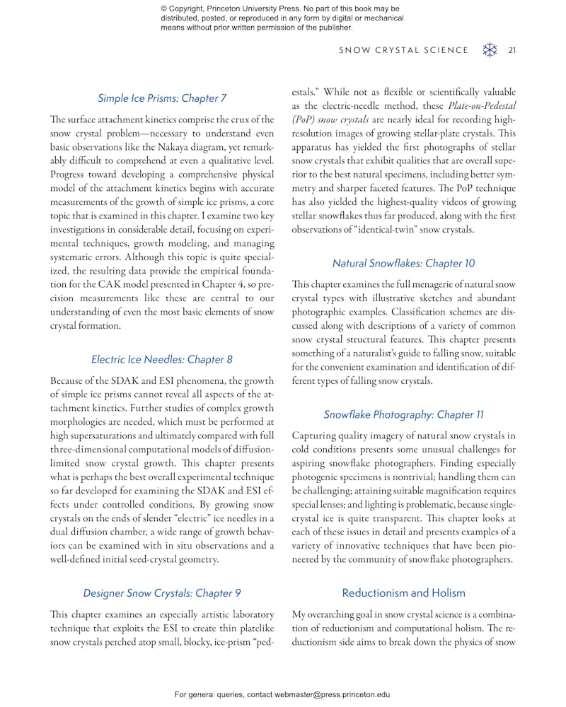 Snow Crystals | Princeton University Press