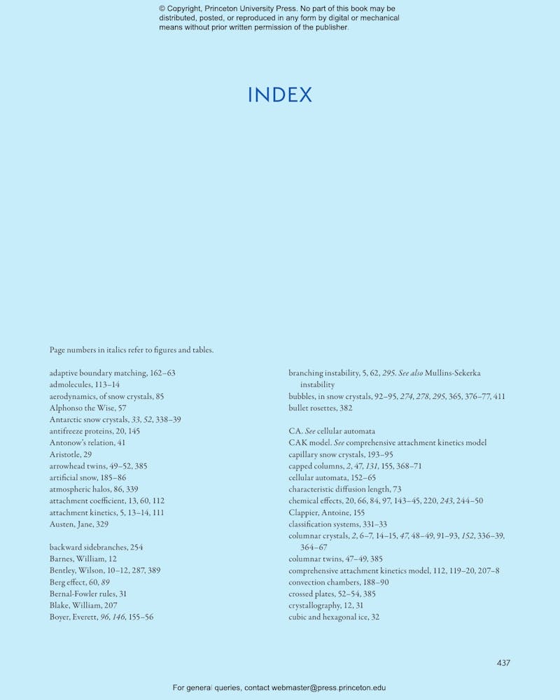Snow Crystals | Princeton University Press
