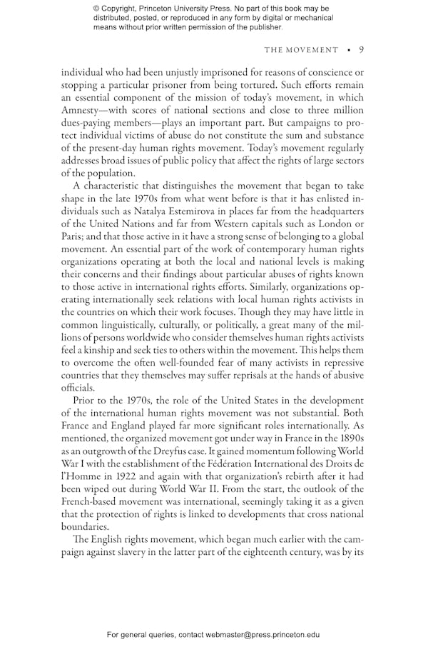 The International Human Rights Movement | Princeton University Press