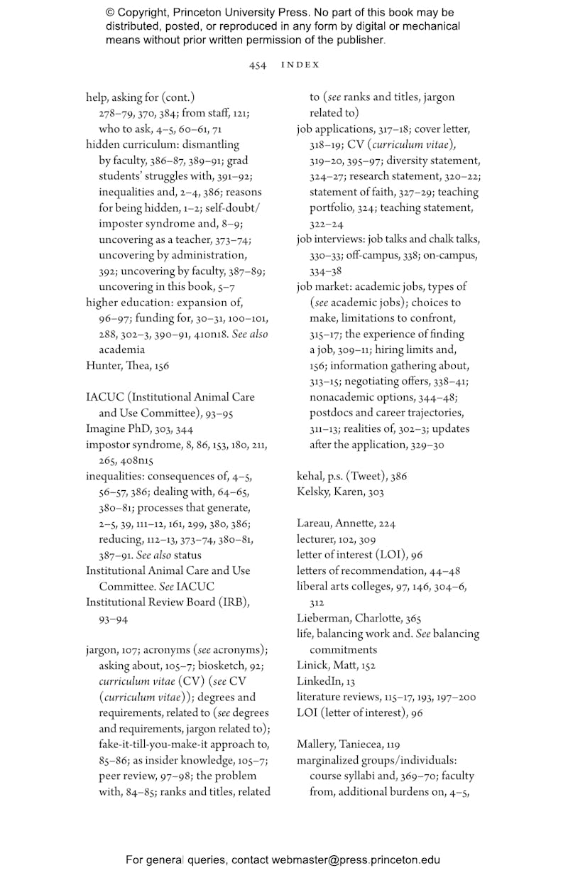 A Field Guide to Grad School | Princeton University Press