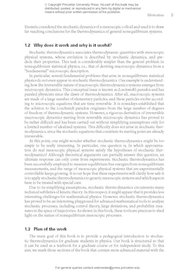 Stochastic Thermodynamics | Princeton University Press