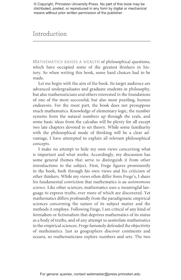 Philosophy of Mathematics | Princeton University Press