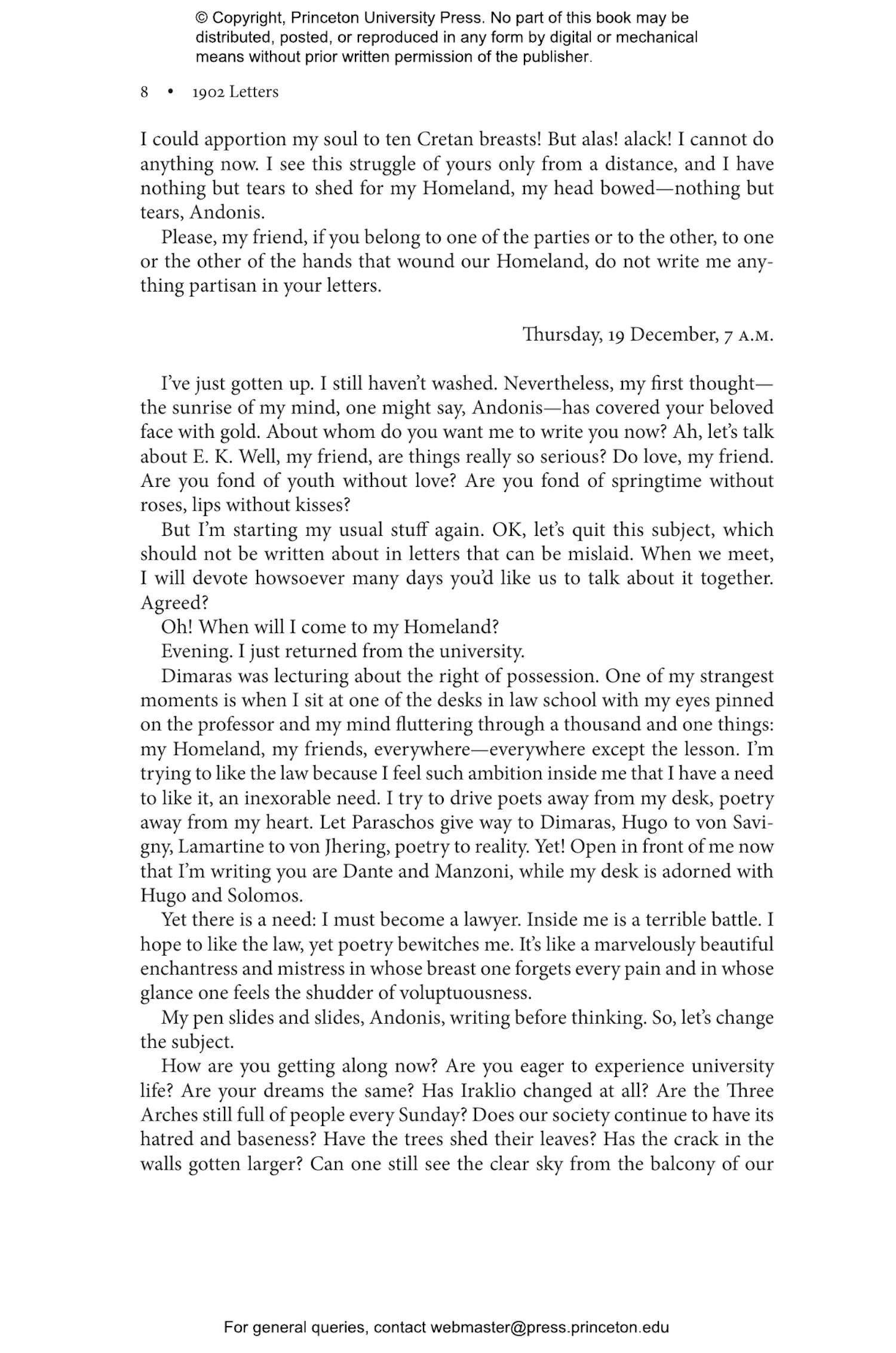 The Selected Letters of Nikos Kazantzakis | Princeton University Press