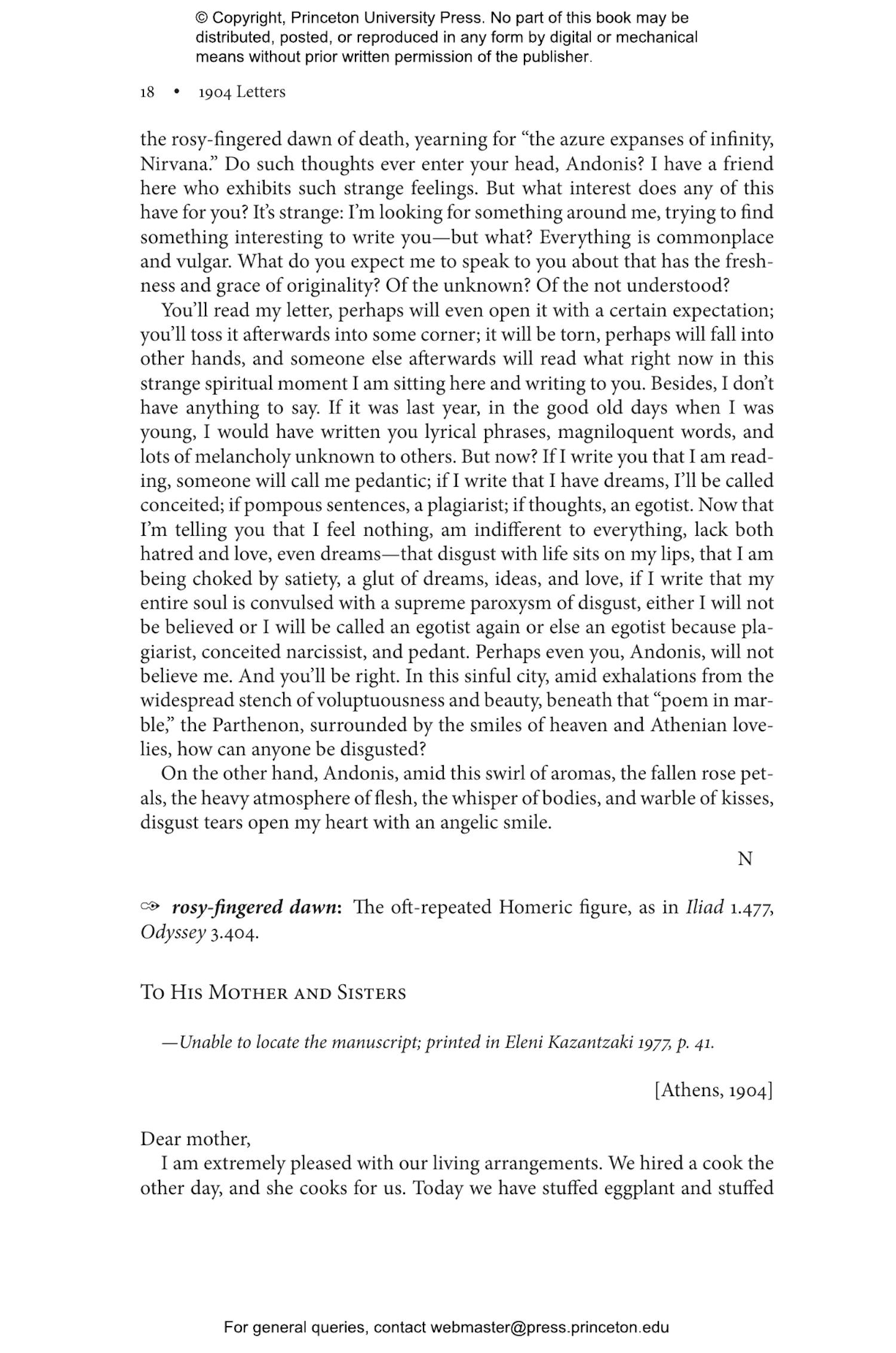 The Selected Letters of Nikos Kazantzakis | Princeton University Press