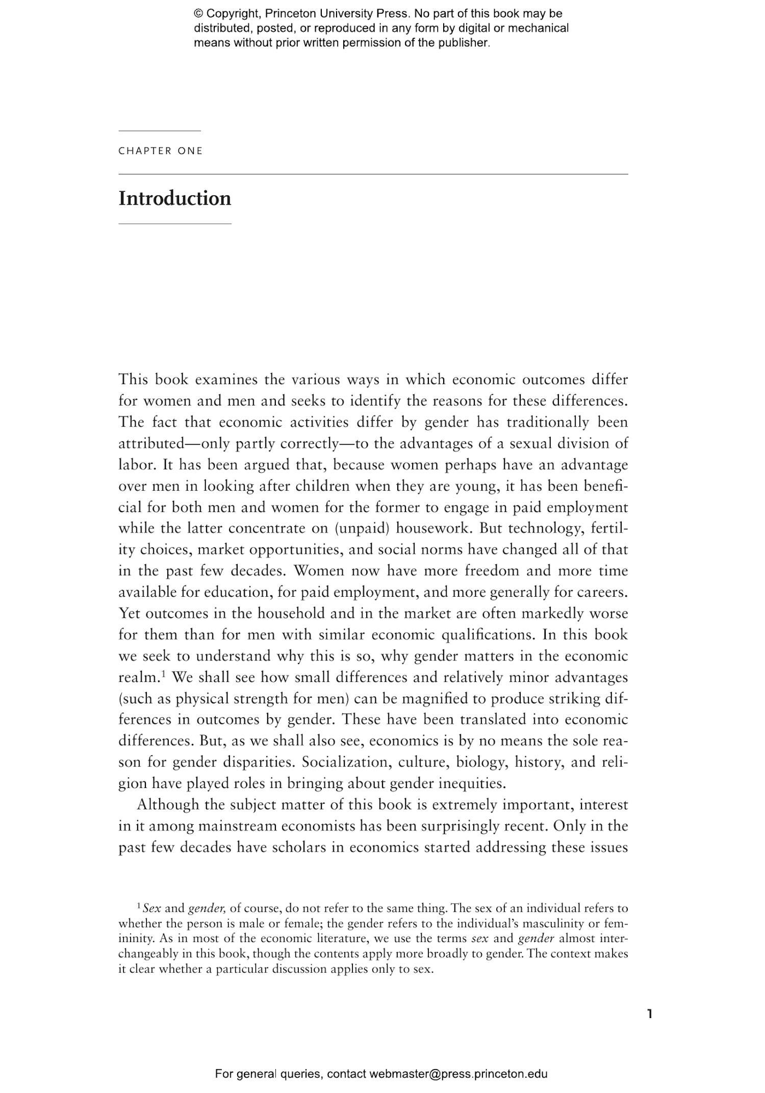 Why Gender Matters in Economics | Princeton University Press