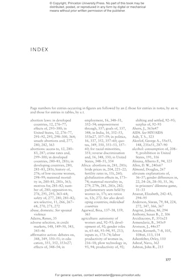 Why Gender Matters in Economics | Princeton University Press