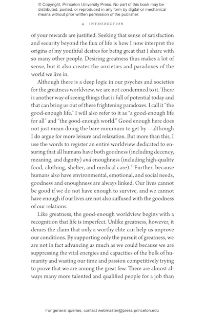 The Good-Enough Life | Princeton University Press