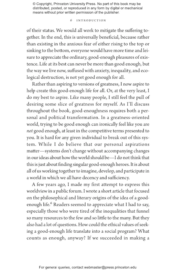 The Good-Enough Life | Princeton University Press