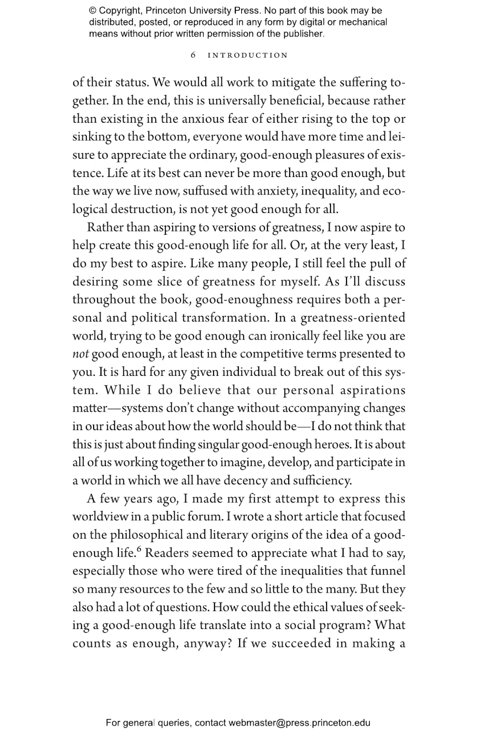 The Good-Enough Life | Princeton University Press