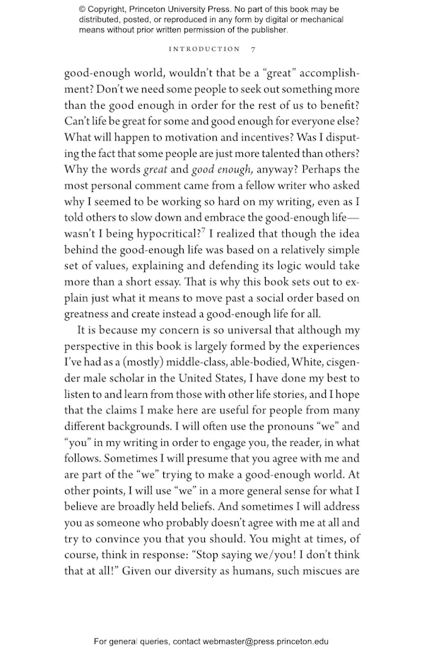 The Good-Enough Life | Princeton University Press