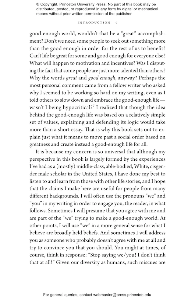 The Good-Enough Life | Princeton University Press