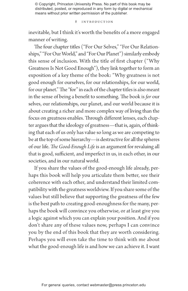 The Good-Enough Life | Princeton University Press