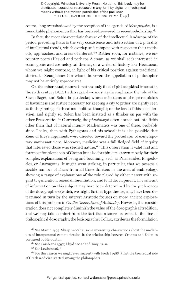 The Beginnings of Philosophy in Greece | Princeton University Press