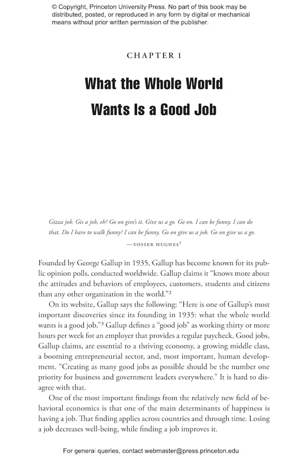 Not Working | Princeton University Press