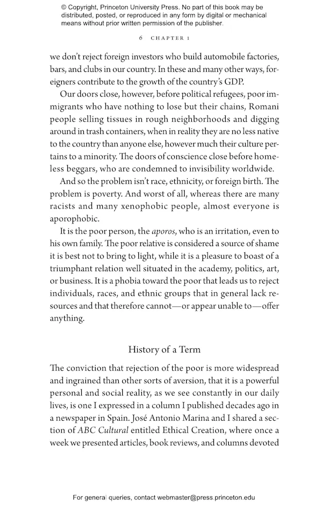 Aporophobia | Princeton University Press