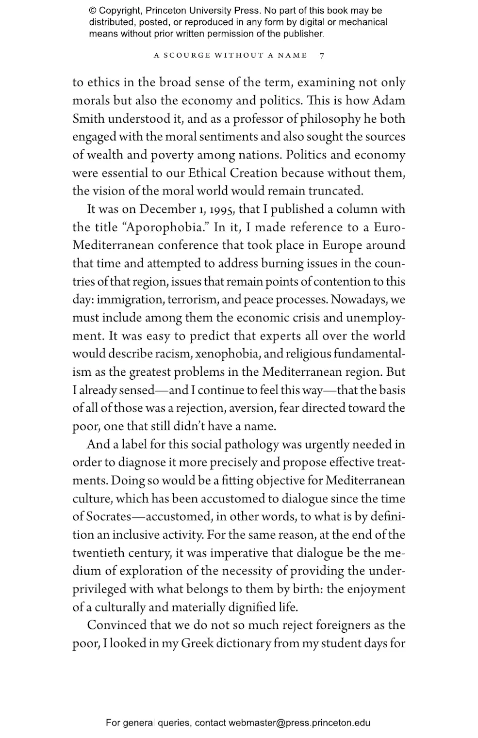 Aporophobia | Princeton University Press