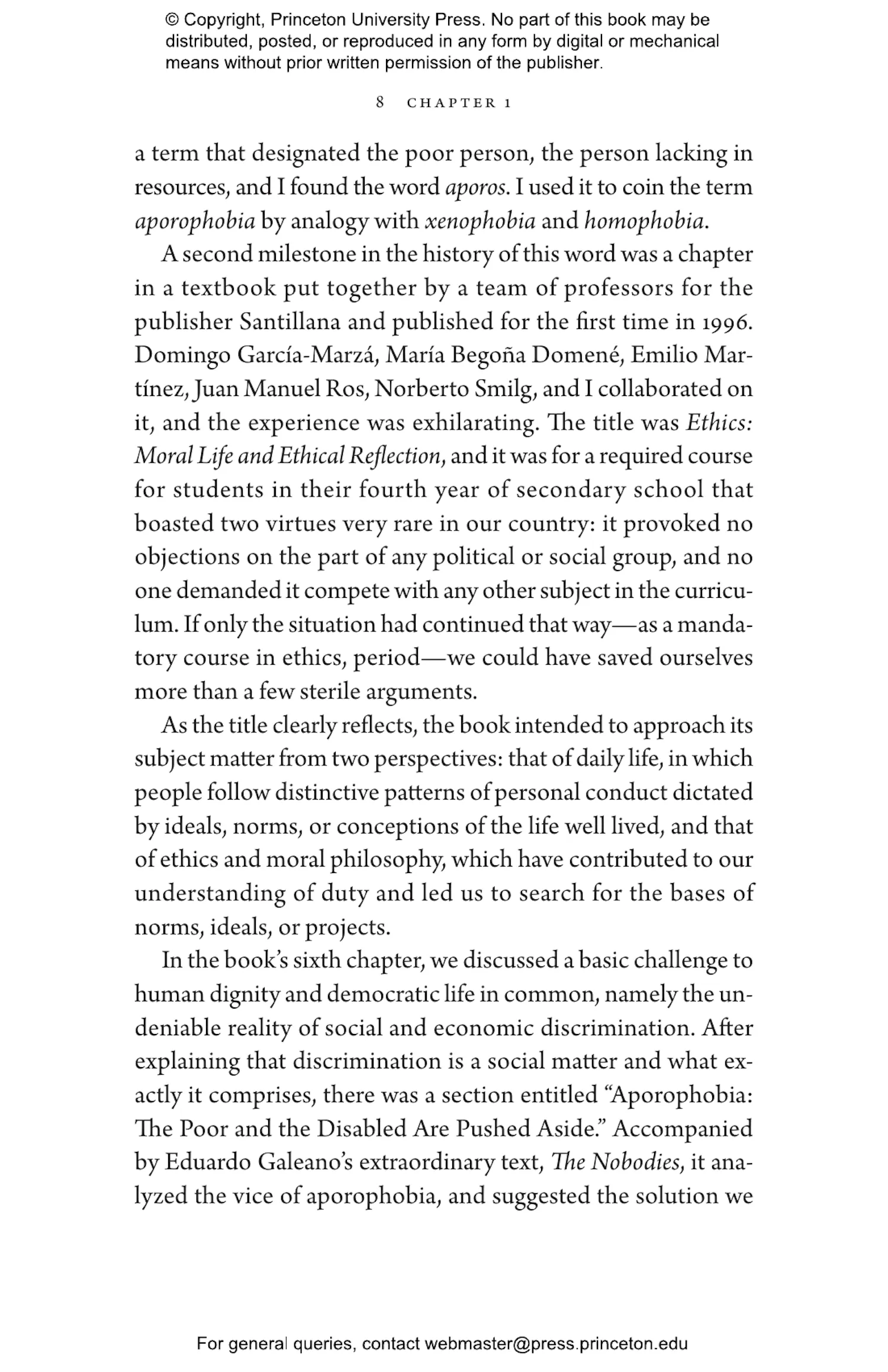 Aporophobia | Princeton University Press