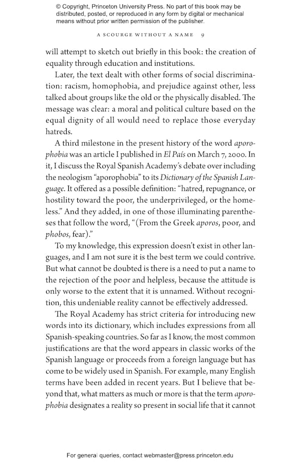 Aporophobia | Princeton University Press