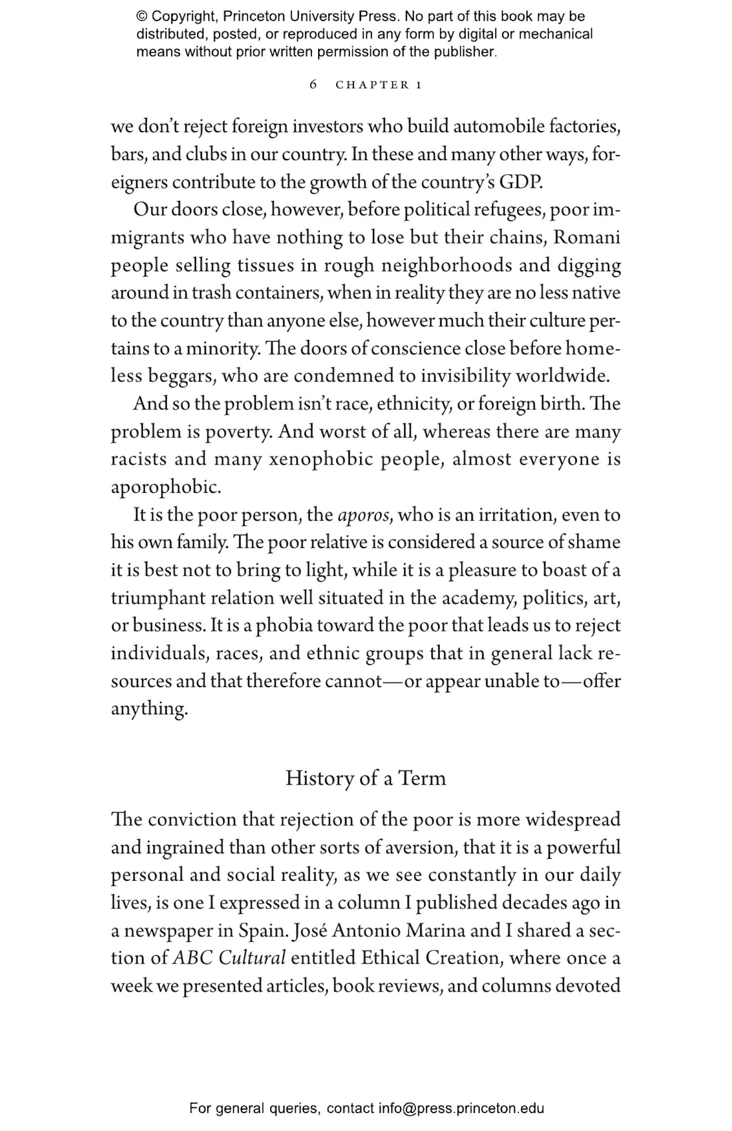 Aporophobia | Princeton University Press