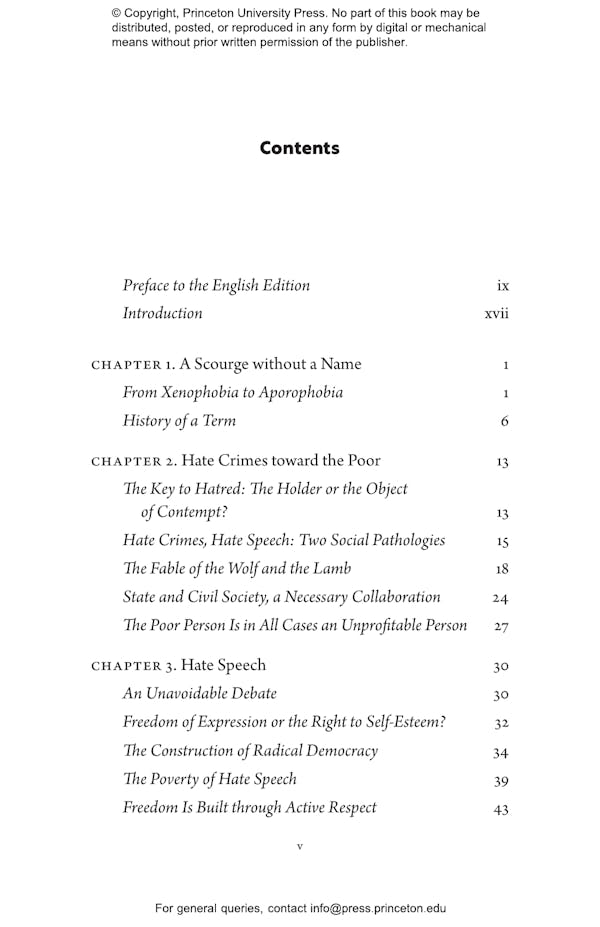 Aporophobia | Princeton University Press