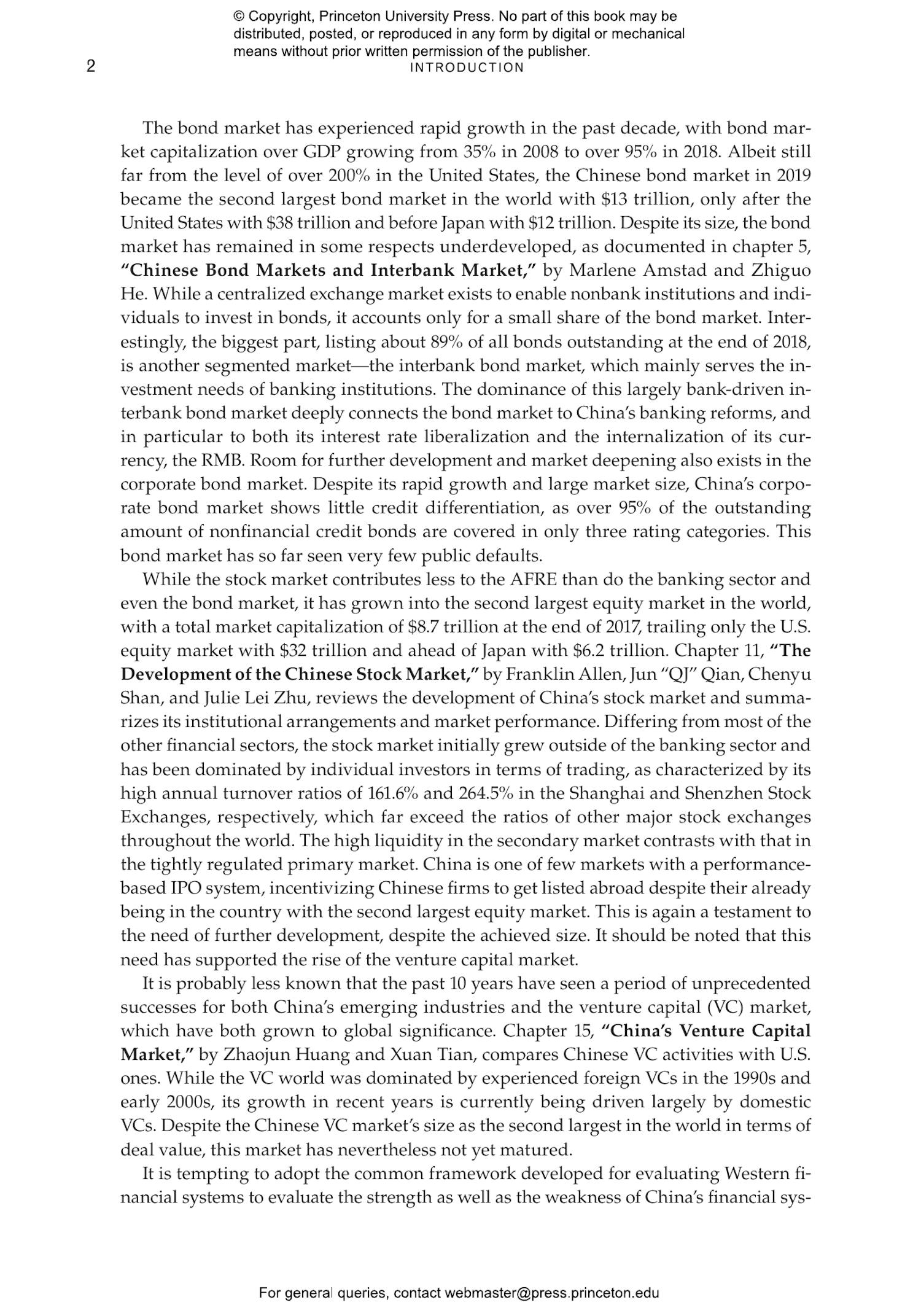 The Handbook of China's Financial System | Princeton University Press