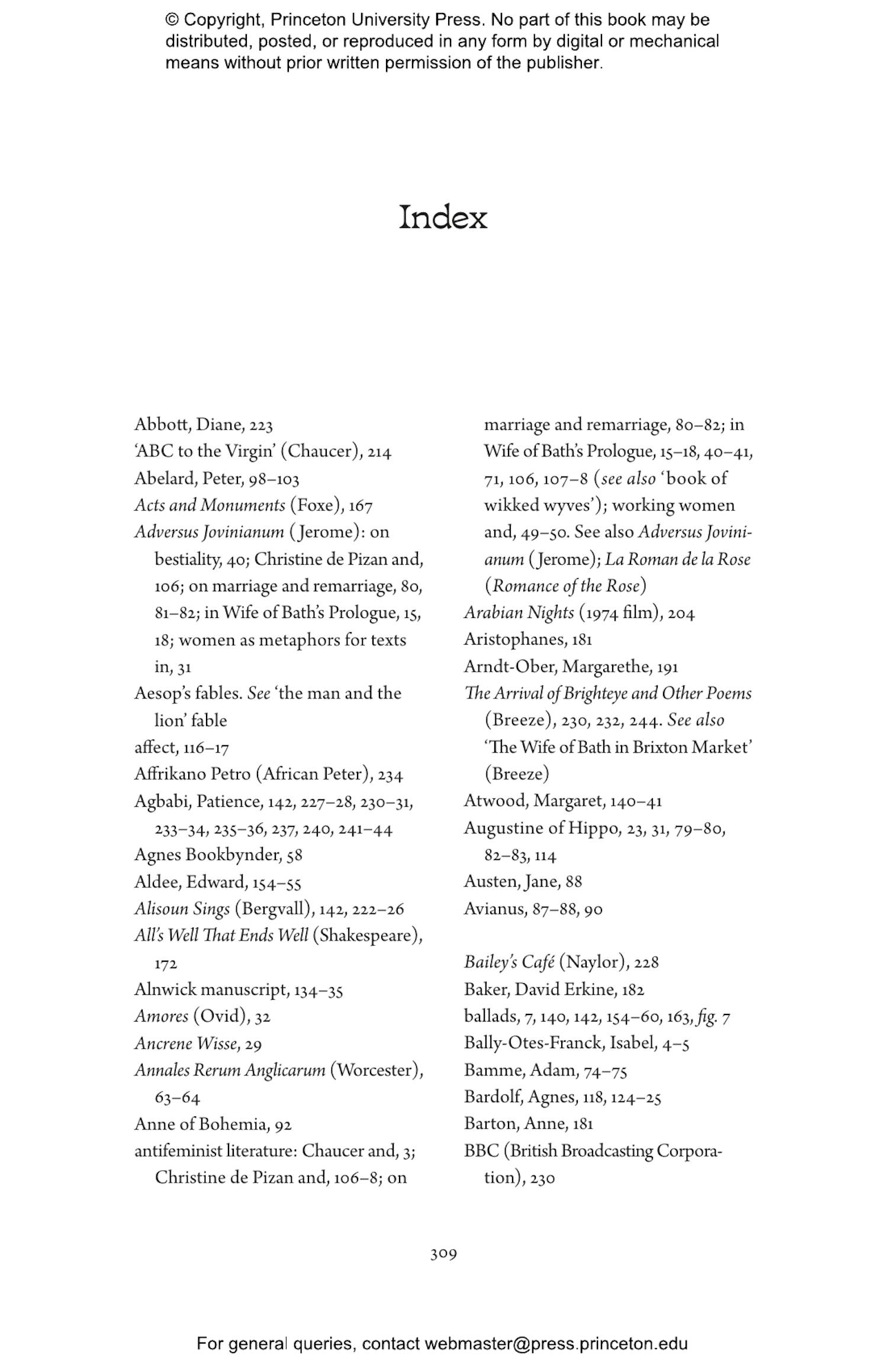 The Wife of Bath | Princeton University Press