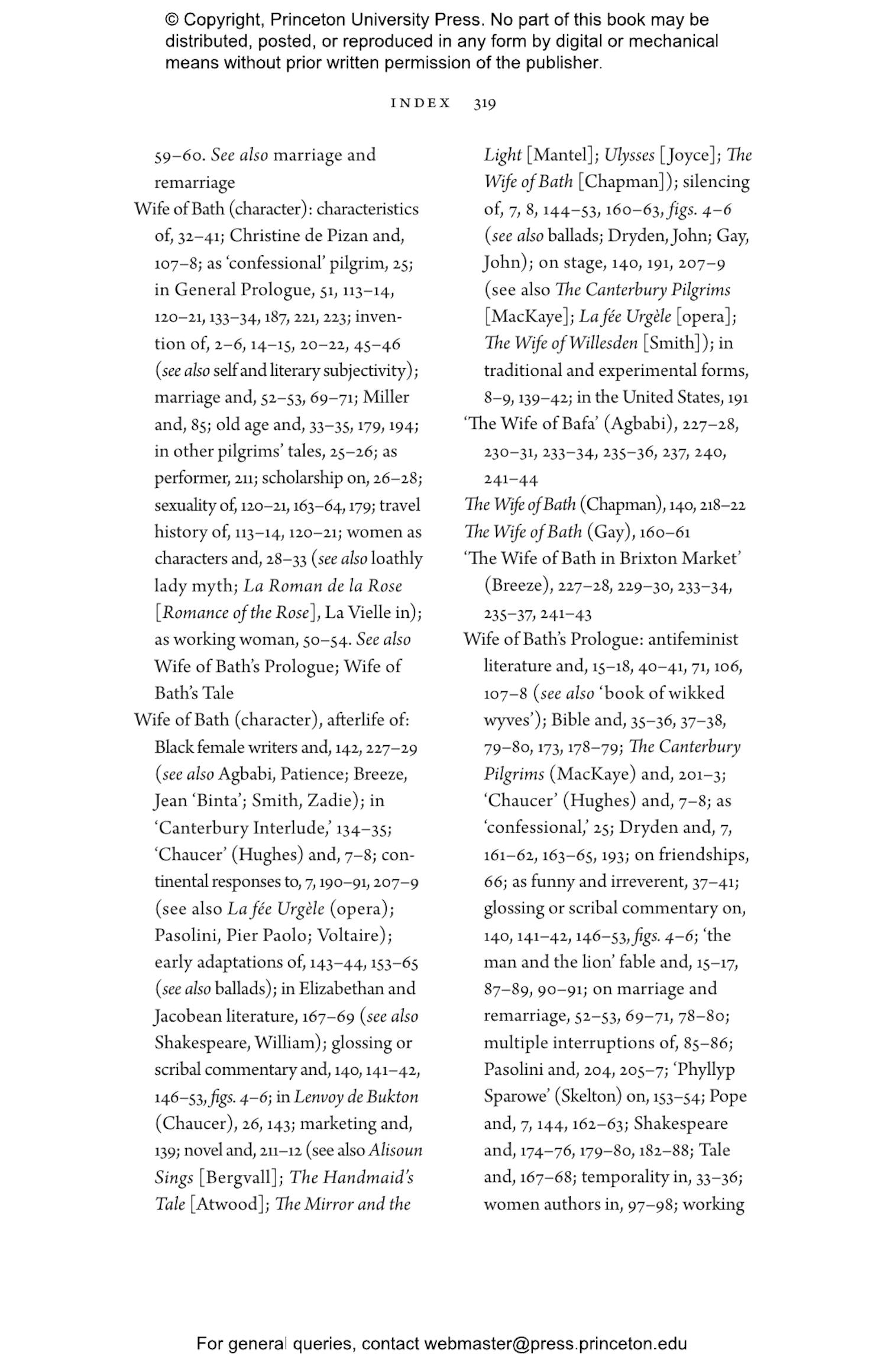 The Wife of Bath | Princeton University Press