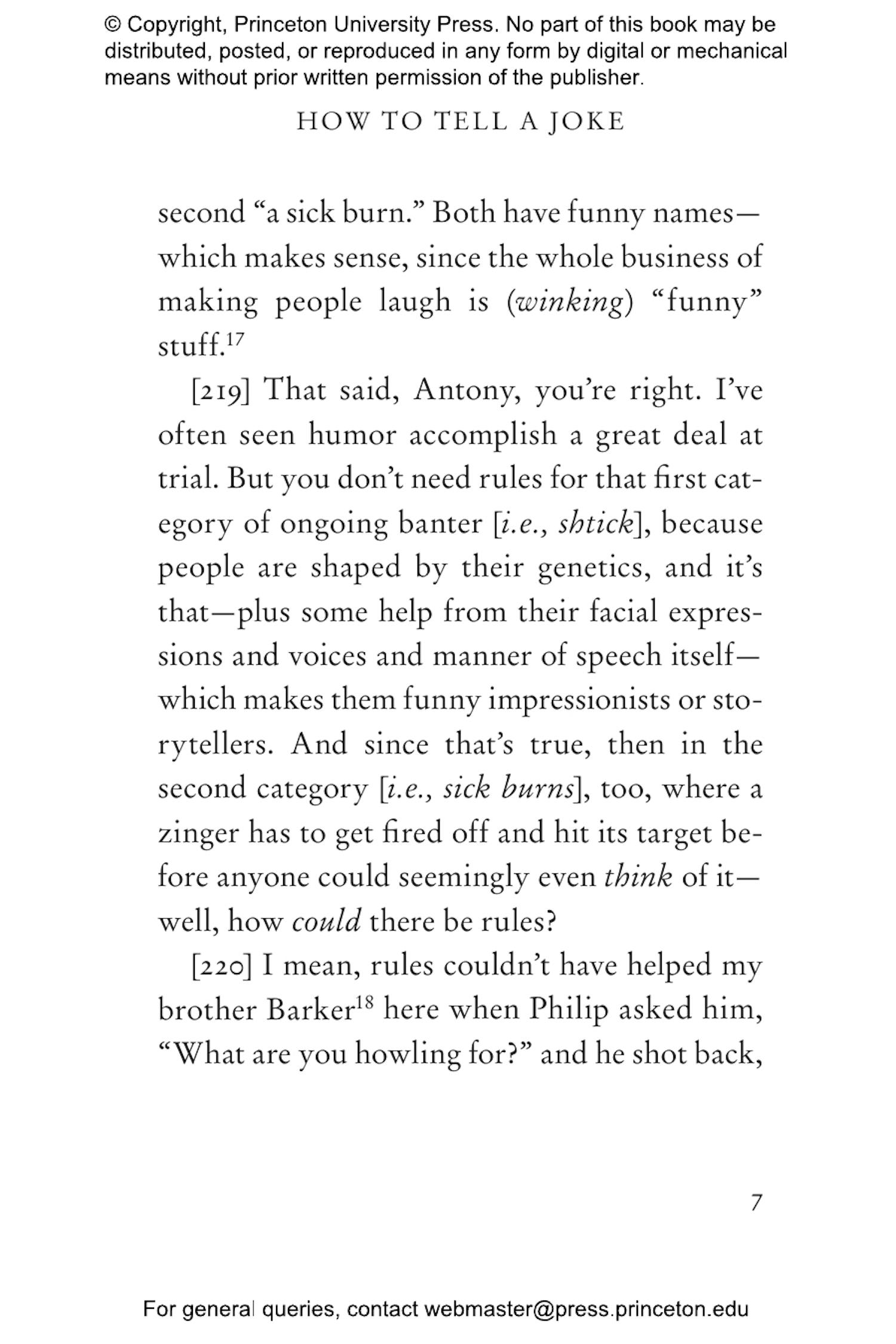 How to Tell a Joke | Princeton University Press